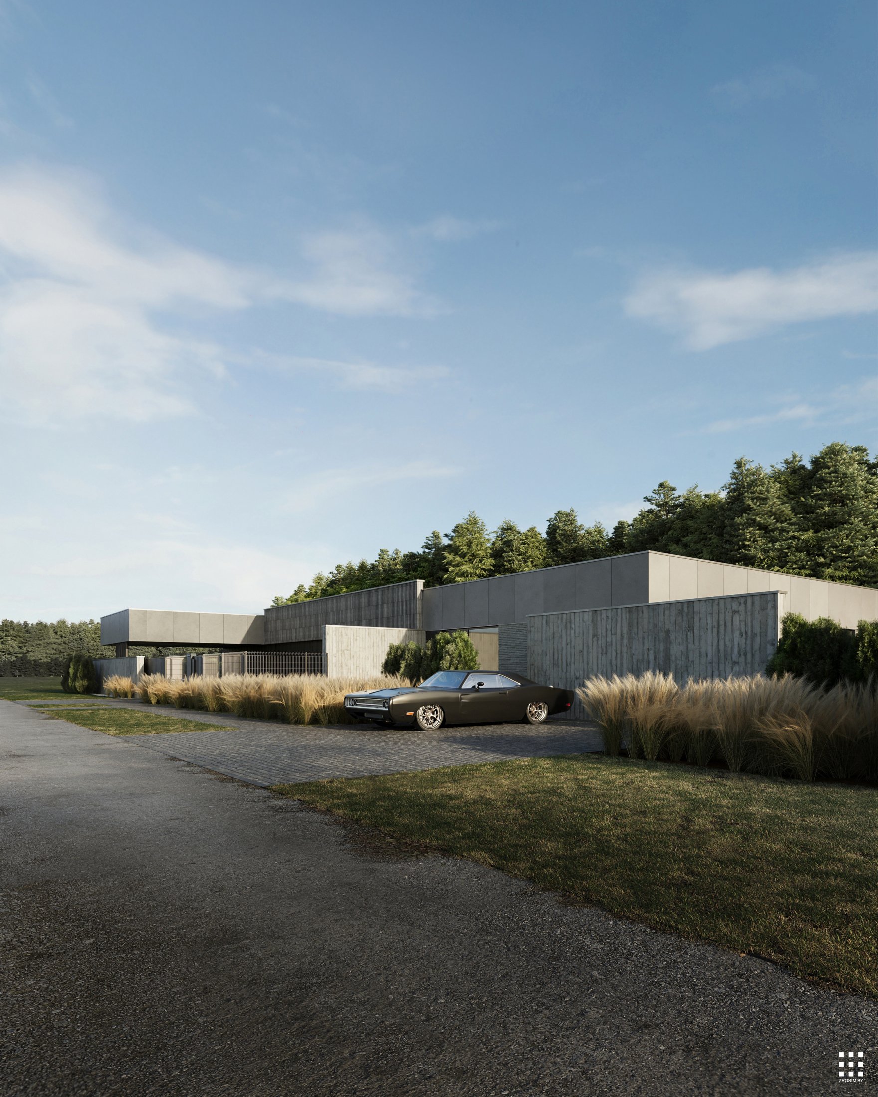 Architectural project Lightwell house from «ZROBIM architects»