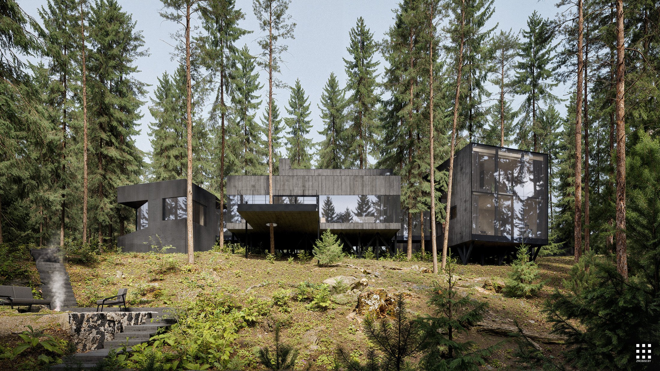 Architectural project FOREST GRID from «ZROBIM architects»