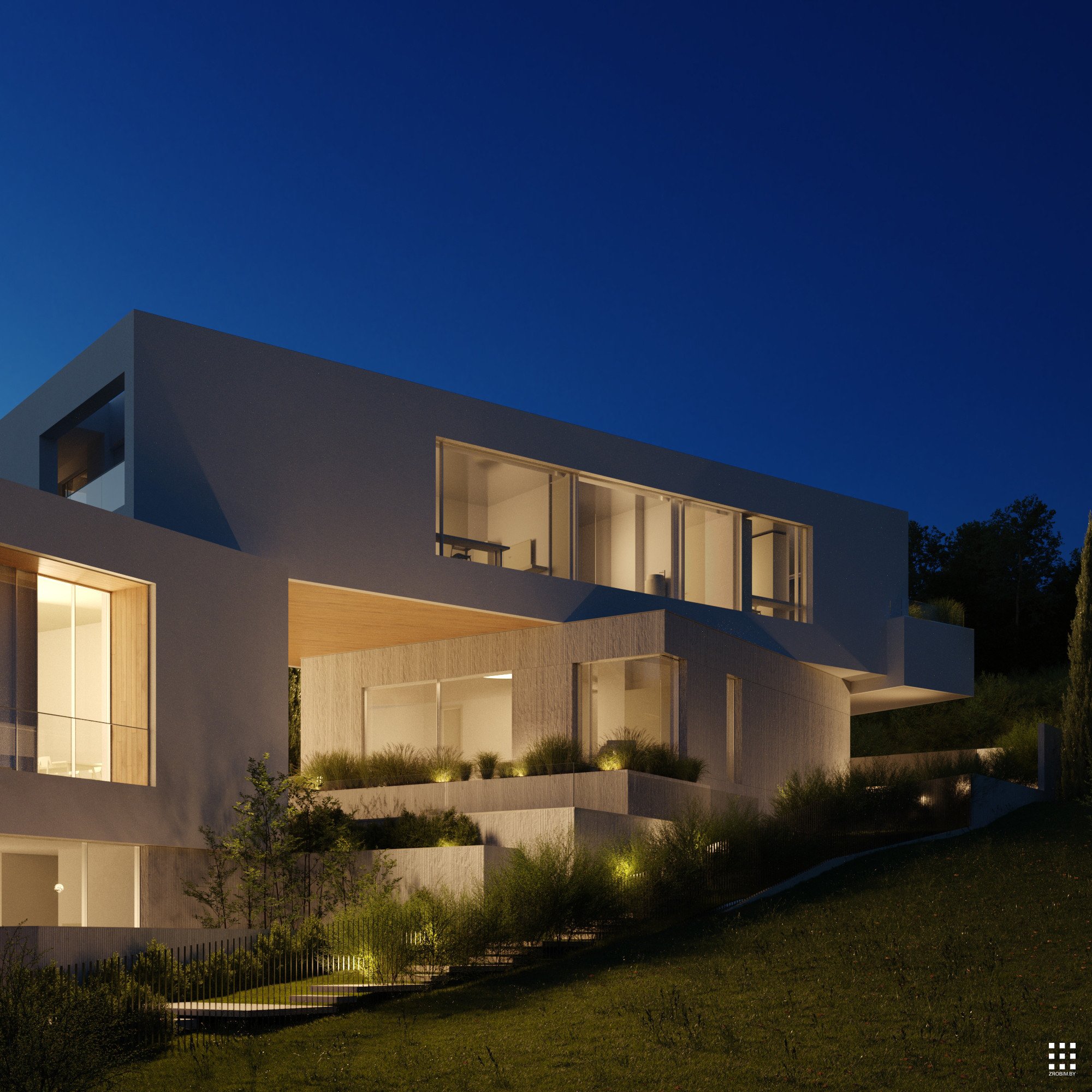 Architectural project WHITE HILL RESIDENCE from «ZROBIM architects»