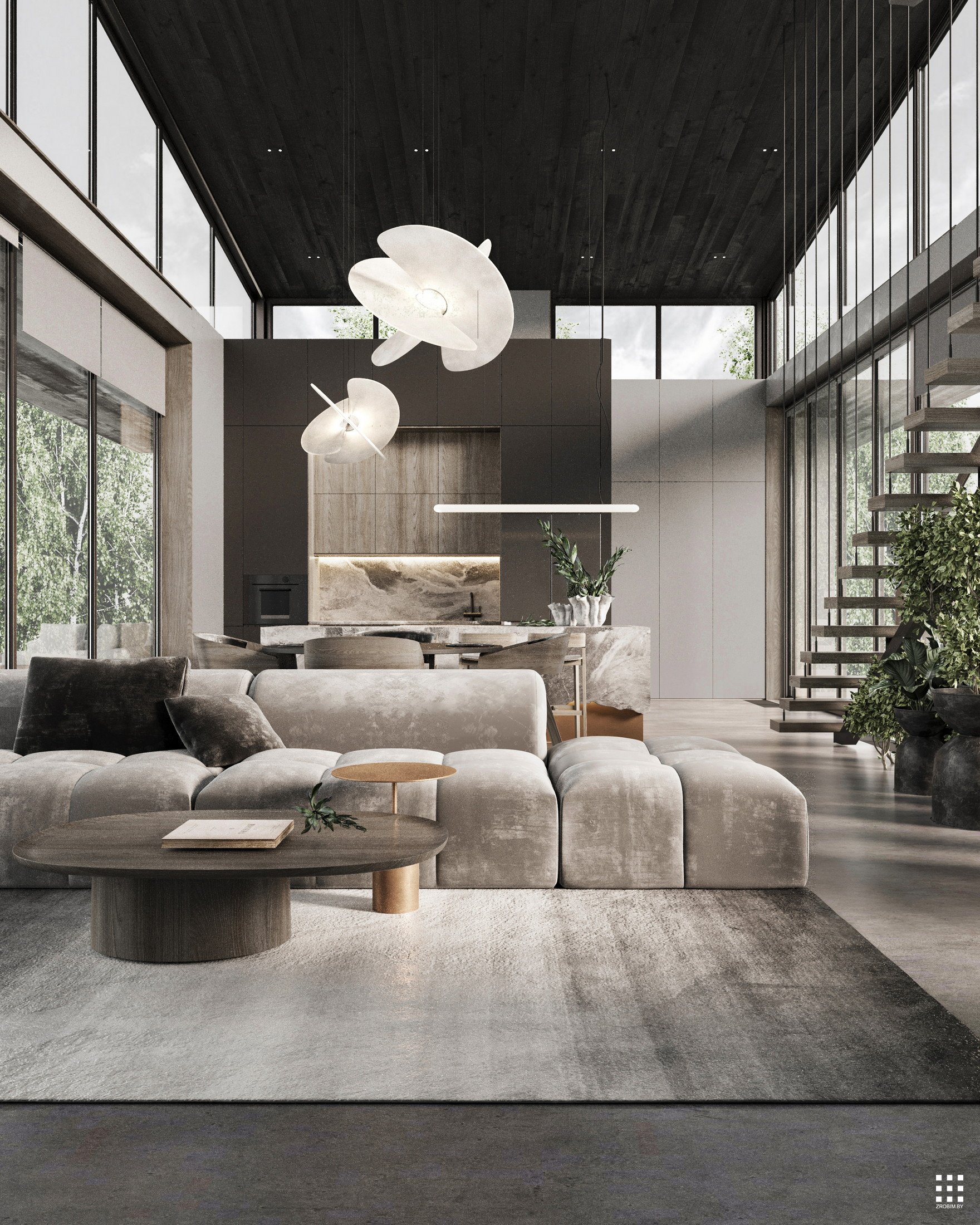 Private house Catskill Guest INTERIOR from «ZROBIM architects»